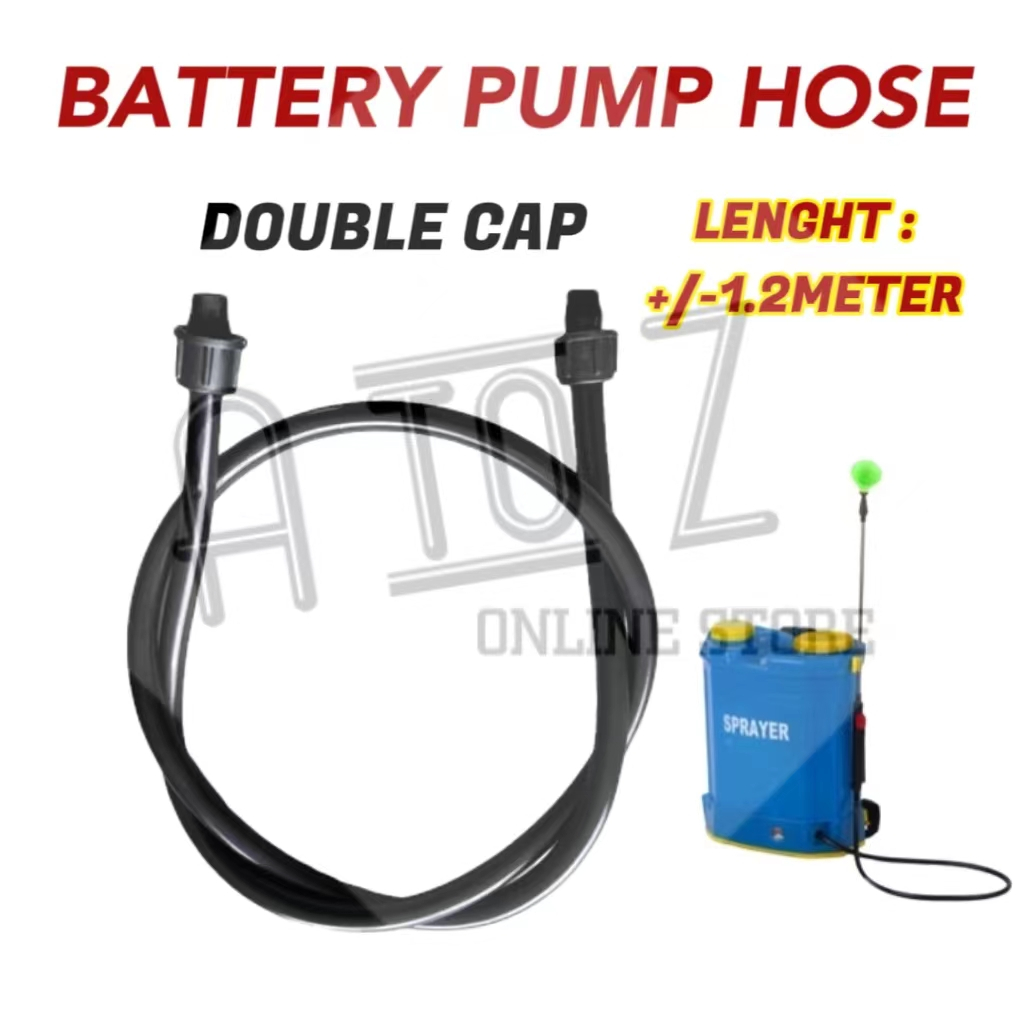 Battery Sprayer Pump Hose/Paip Getah pam Auto Release Hose paip Hitam ...