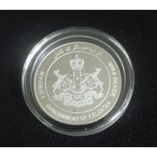 1 dirham, Kelantan silver Perak 999 investment precious metal | Shopee ...