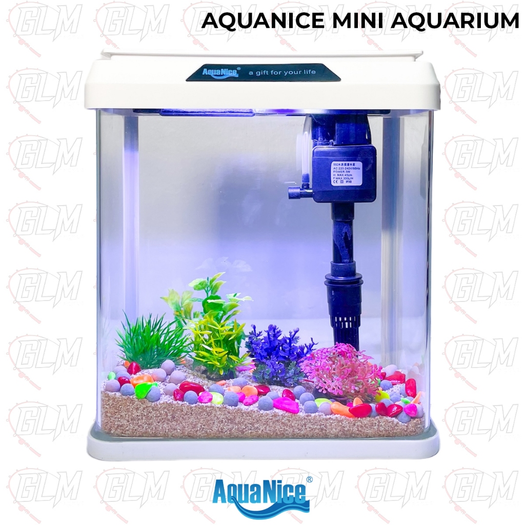 SOBO T-240F Mini Aquarium Fish Tank Set Lengkap (Pump, Filter, Led ...