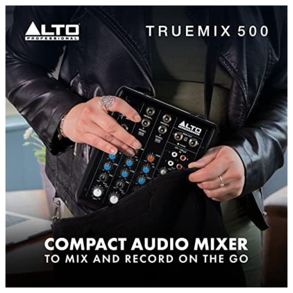 Alto Professional TrueMix 500 Portable 5 Channel Analog Mixer with USB ...