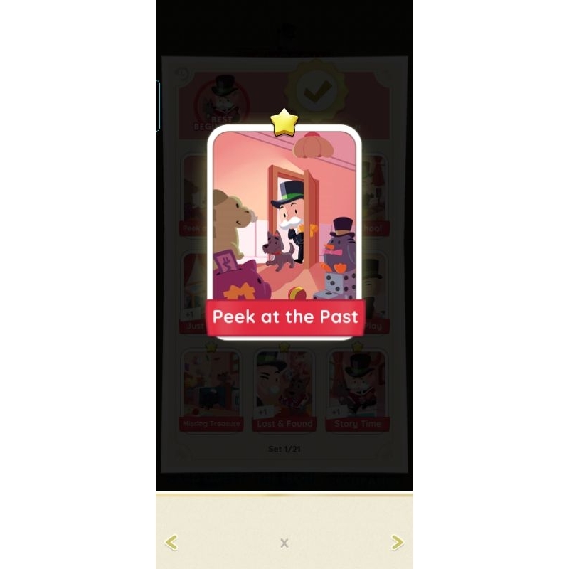 Peek at the Past (Monopoly Go 1 Star Sticker Set 1 Best Beginnings ...