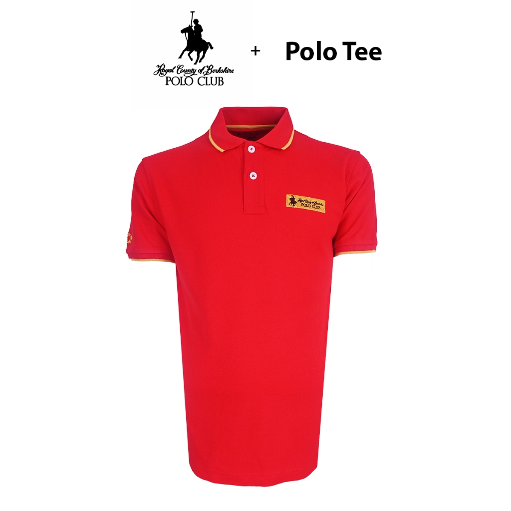 RCB Polo Club Men Red Short Sleeve Polo Shirt RMTS11878 | Shopee Malaysia