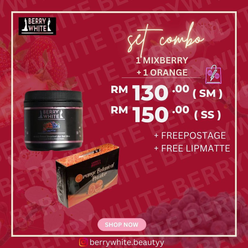 BERRYWHITE COMBO [BERRIES+ORANGE] | Shopee Malaysia