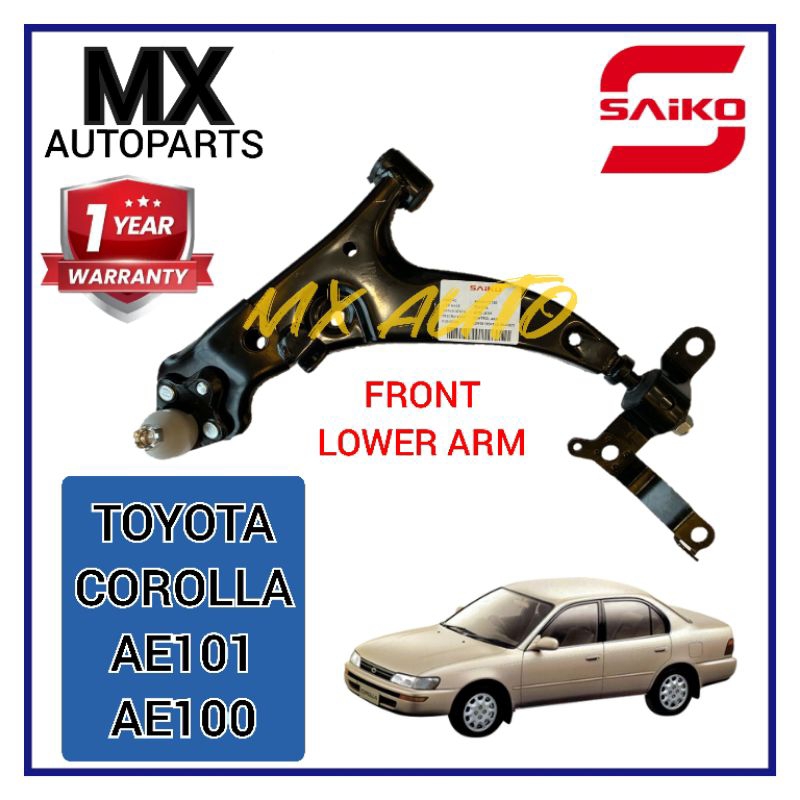 SAIKO CONTROL LOWER ARM TOYOTA COROLLA AE101 AE100 FRONT RIGHT / LEFT ...