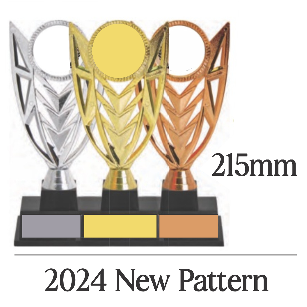 Plastic Trophy Piala Free Design Sticker Medal Hadiah Sukan Award ...