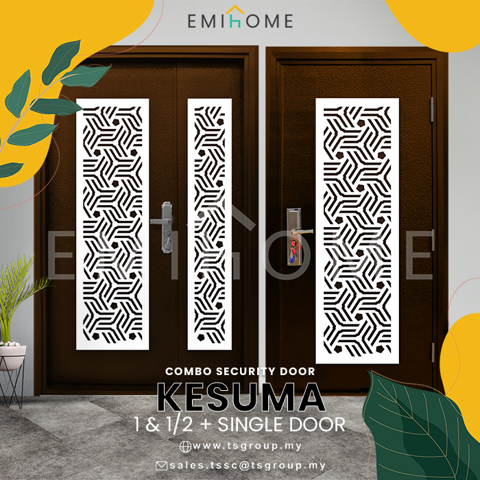 EMIHOME Lowest Price Kesuma Security Door (Son & Mother Door + Single ...