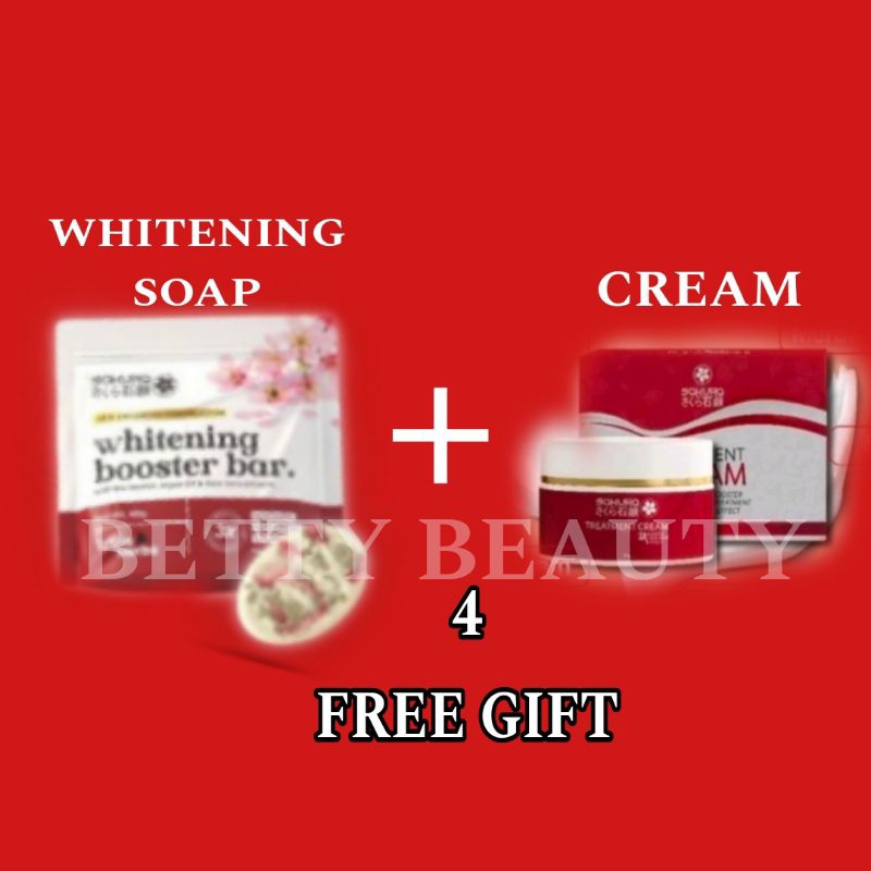 SABUN SAKURA WHITENING BOOSTER BAR ORIGINAL HQ+2FG | Shopee Malaysia