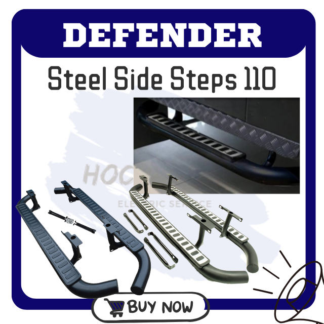 Steel Side Steps 110 Land Rover Defender | Shopee Malaysia