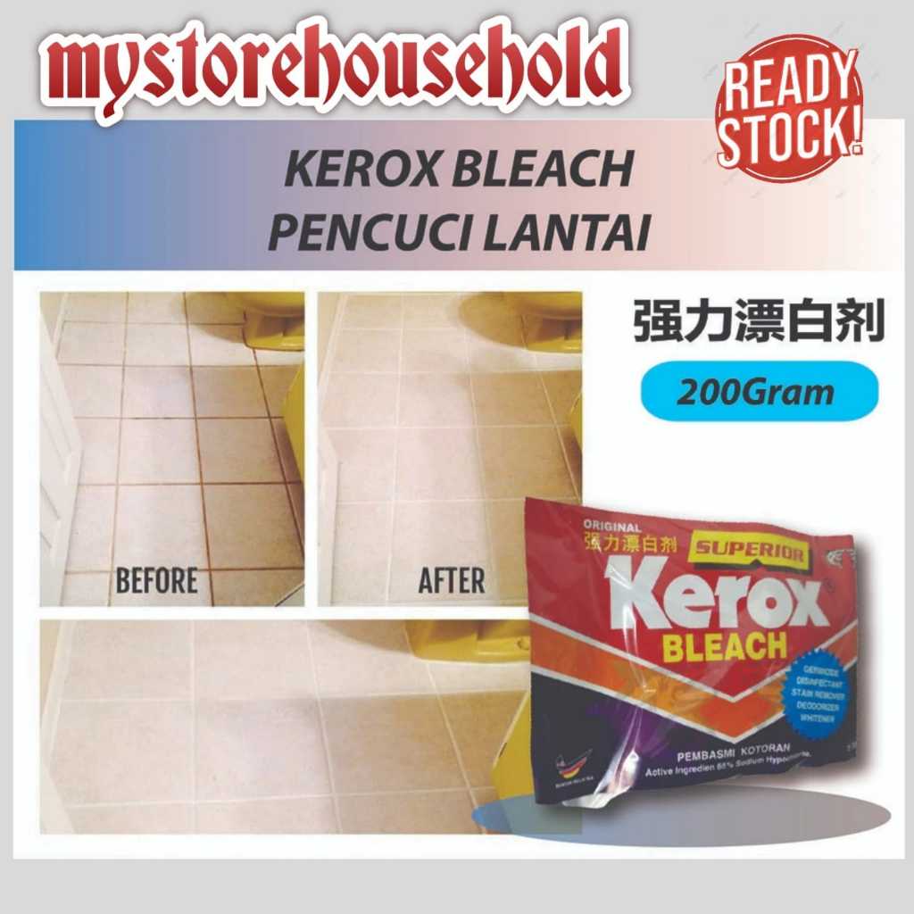 200G Kerox Bleach Powder for Floor Cleaning / Pencuci lantai Heavy ...