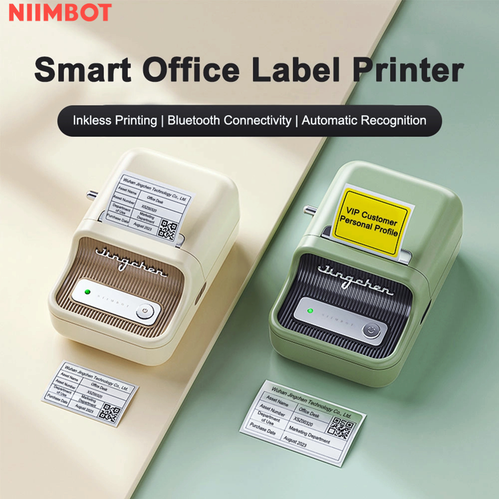 NIIMBOT B21 Food Thermal Label Printer Wireless Portable Multi-function ...