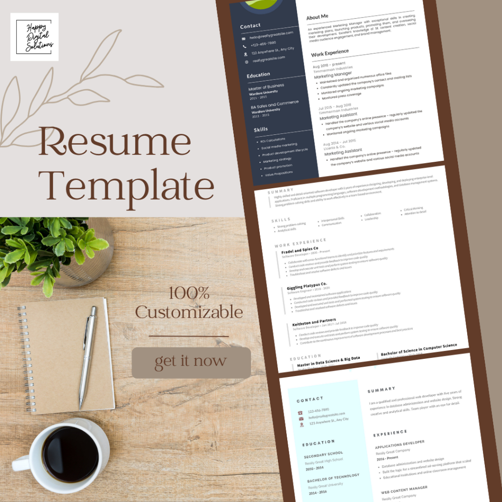 Resume Templates CV makers | Shopee Malaysia