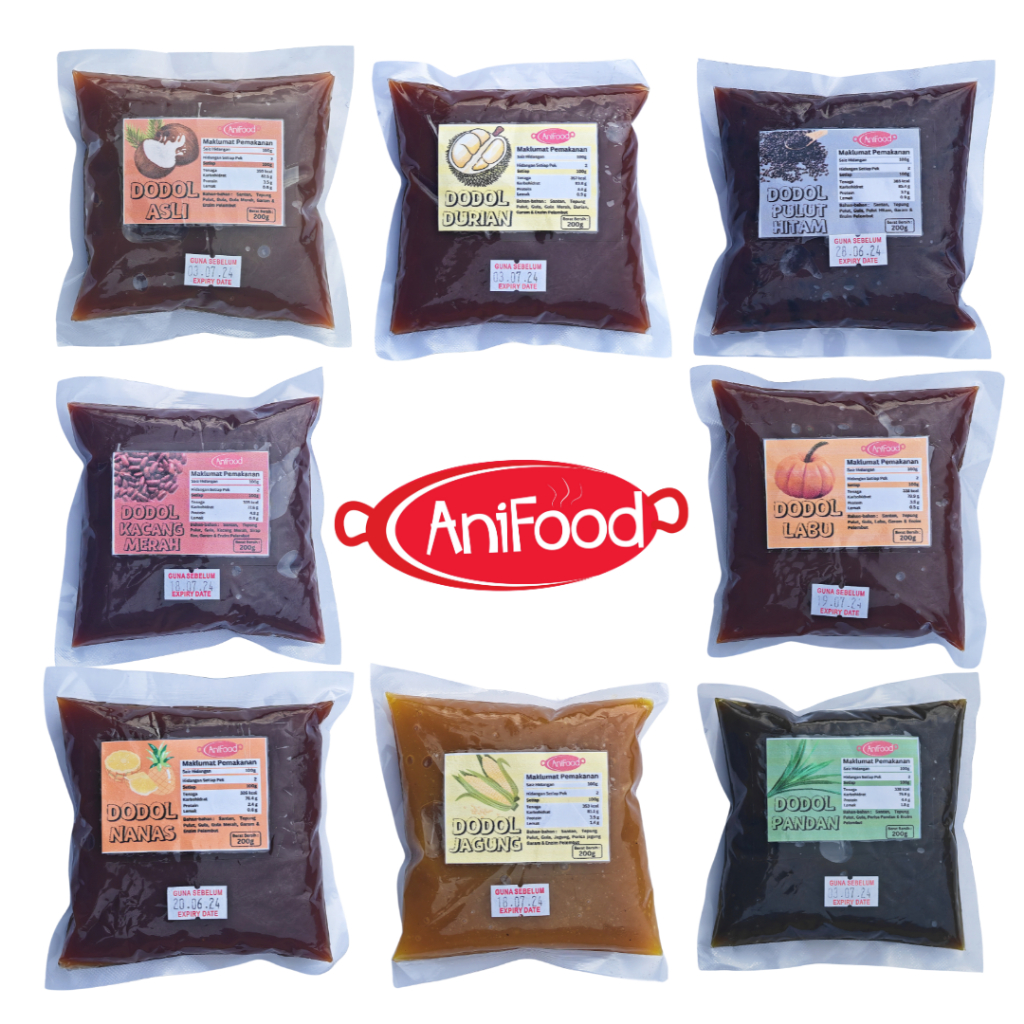 Dodol Ani Perisa Pulut Hitam, Pandan & Kacang Merah | Shopee Malaysia