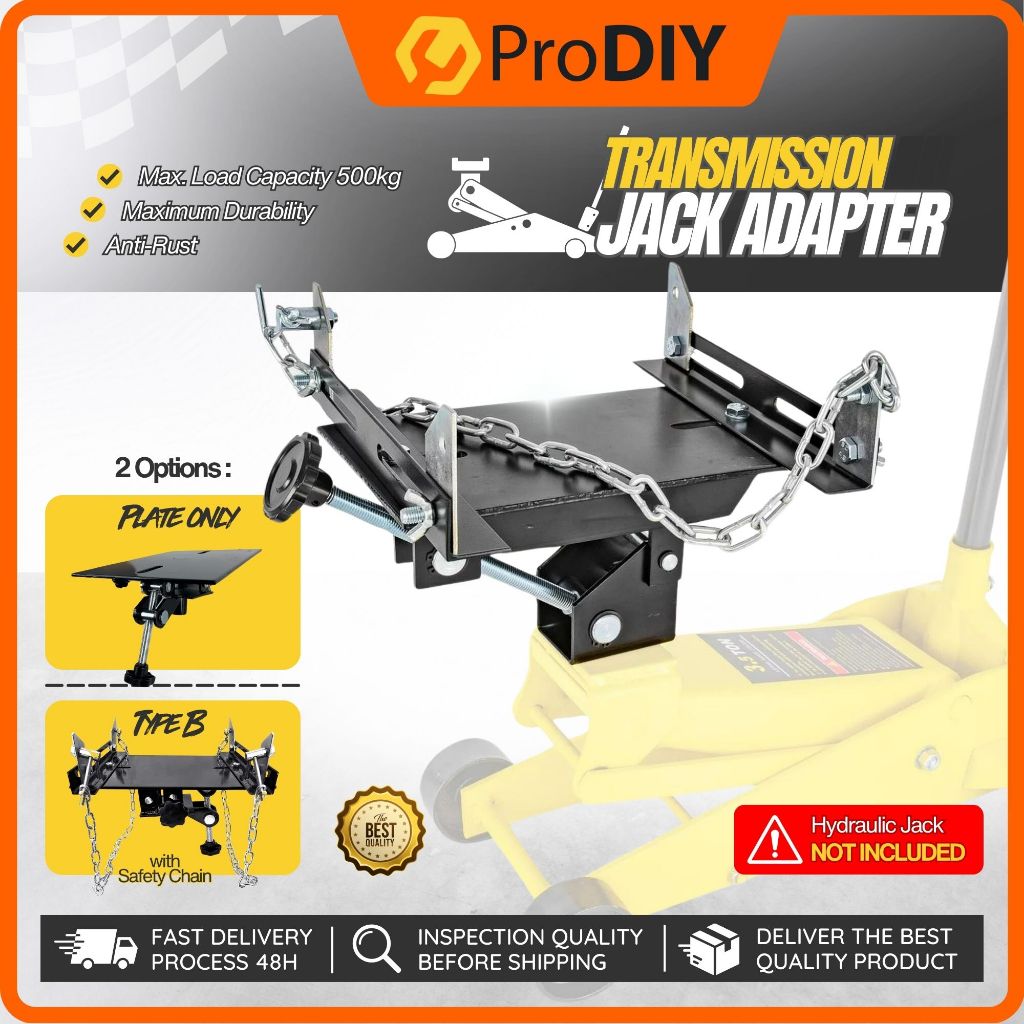 Adjustable Transmission Floor Jack Adapter Workshop Tools Garage Heavy ...