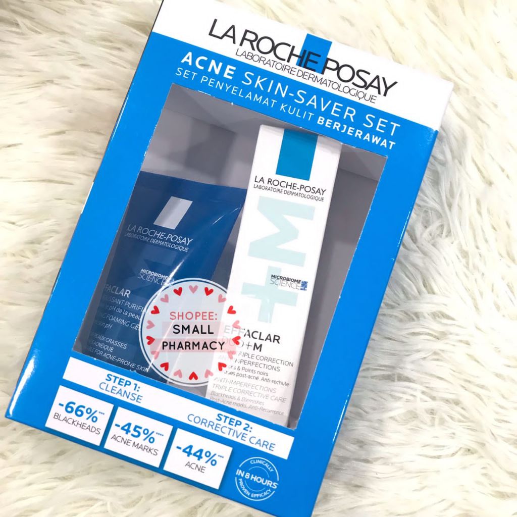 La Roche Posay Effaclar Acne Skin Saver Set 779465 Duo(+) 15ml + Cleanser 50ml | Shopee Malaysia