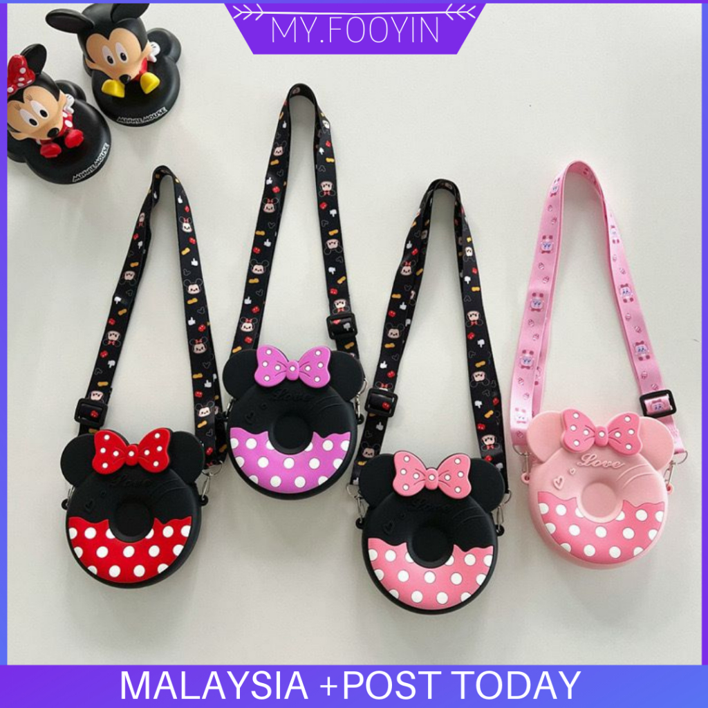 N468 READY STOCK MYFOOYIN Bags Baby Kids kitty Sling Bag Cartoon Cat ...