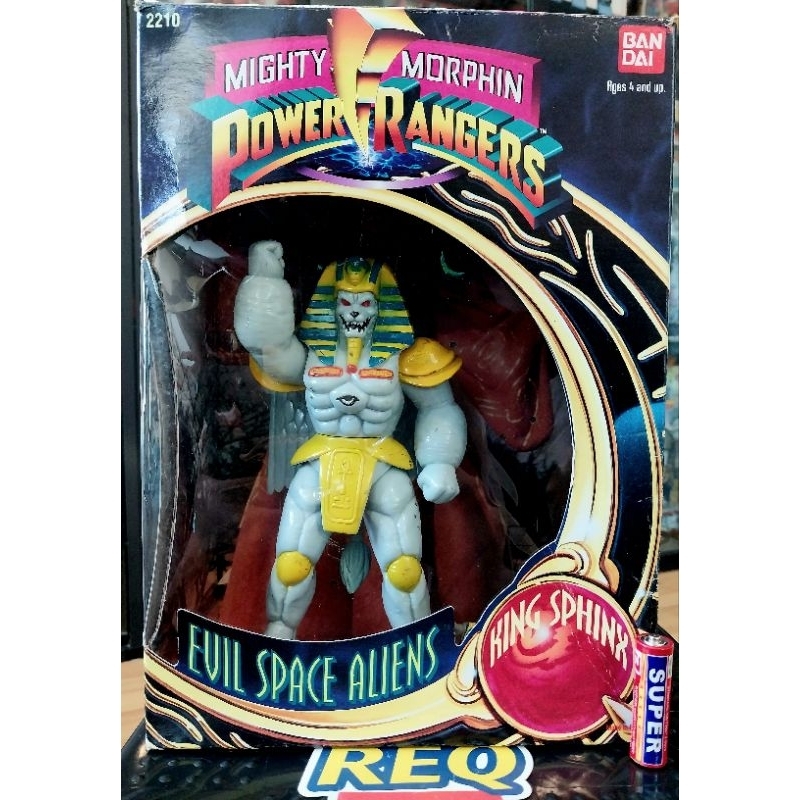 BANDAI 1993 MMPR KING SPHINX EVIL SPACE ALIENS POWER RANGERS | Shopee ...