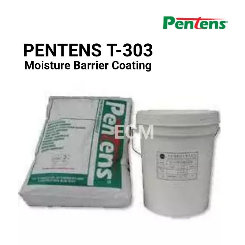 PENTENS T-303 (35KG SET) DAMP-PROOF COATING MOISTURE BARRIER FOR CONCRETE, MORTAR AND STONE ...