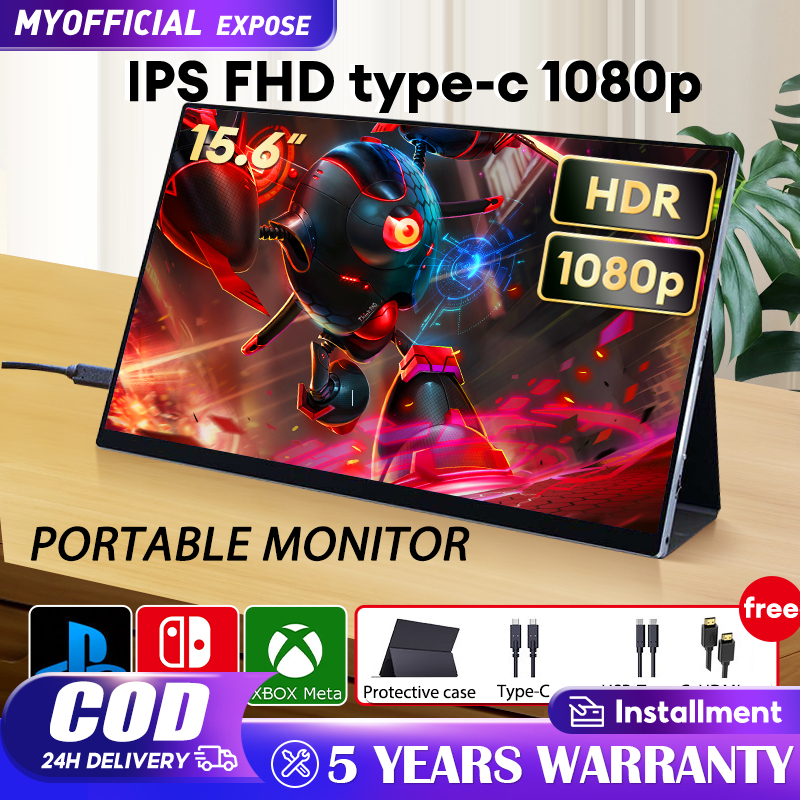 Monitor Pc 15.6 Inch Portable Monitor Nintendo Switch 75Hz Ps4 1080p Pc ...
