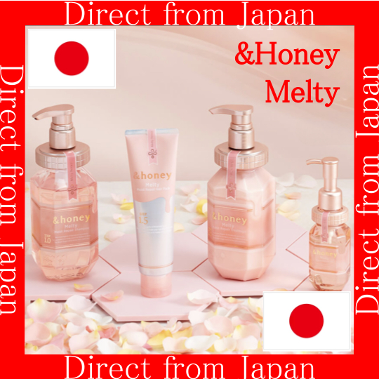 【Direct from Japan】&HONEY Melty Pink (Moist Repair) Series/ Shampoo/ Treatment/ Hair Oil/ Hair ...