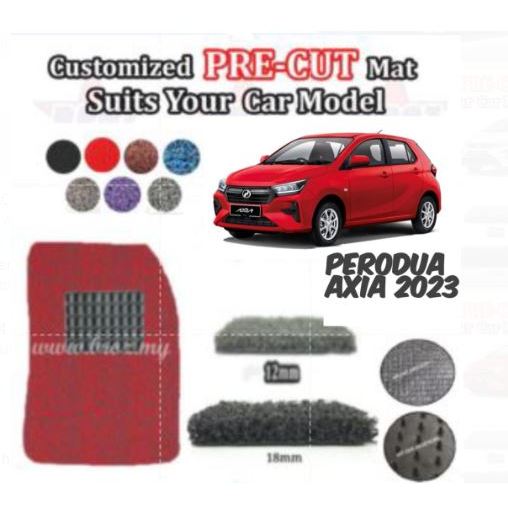 Perodua AXIA 2023 (1PCS) OEM PRE CUT PVC DRIVER SIDE CARPET ONLY ...