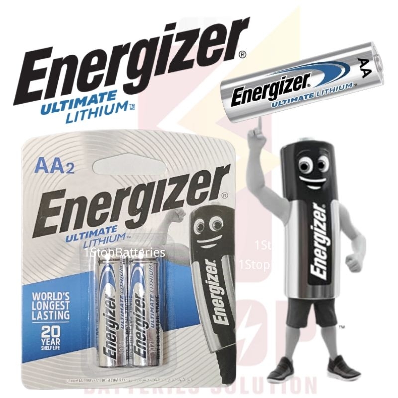 Energizer Ultimate Lithium 1.5V AA 4pcs / AA 2pcs / AAA 2pcs | Shopee ...
