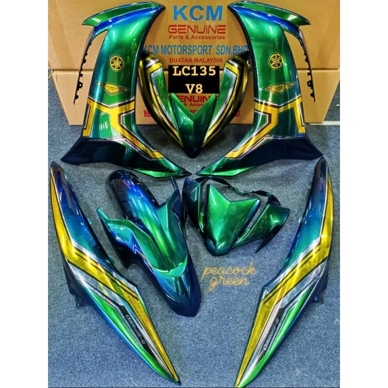 COVERSET YAMAHA LC 135 -V8 CHAMELEON +STICKER CHROME | Shopee Malaysia