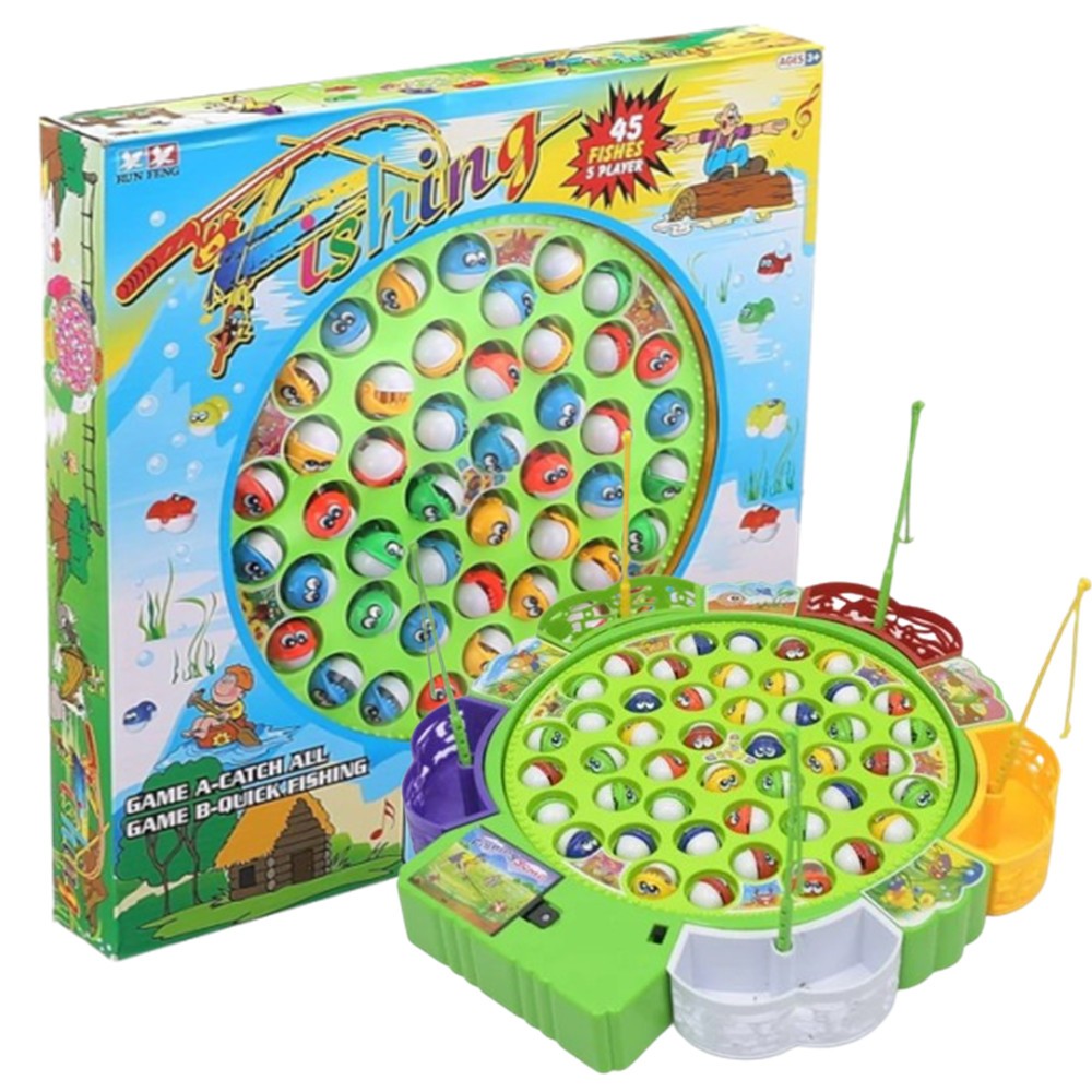 BIG Size 45 fishes Rotation Musical Fishing Games (EARLY LEARNING ...