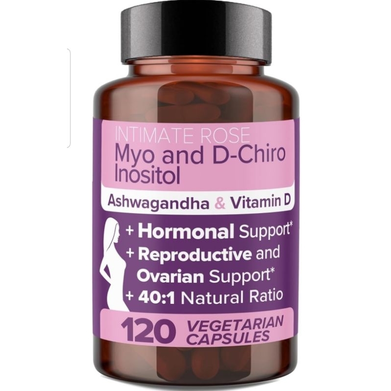 Myo-Inositol & D-Chiro Inositol 40:1 Blend + Vitamin D3 + Ashwagandha ...