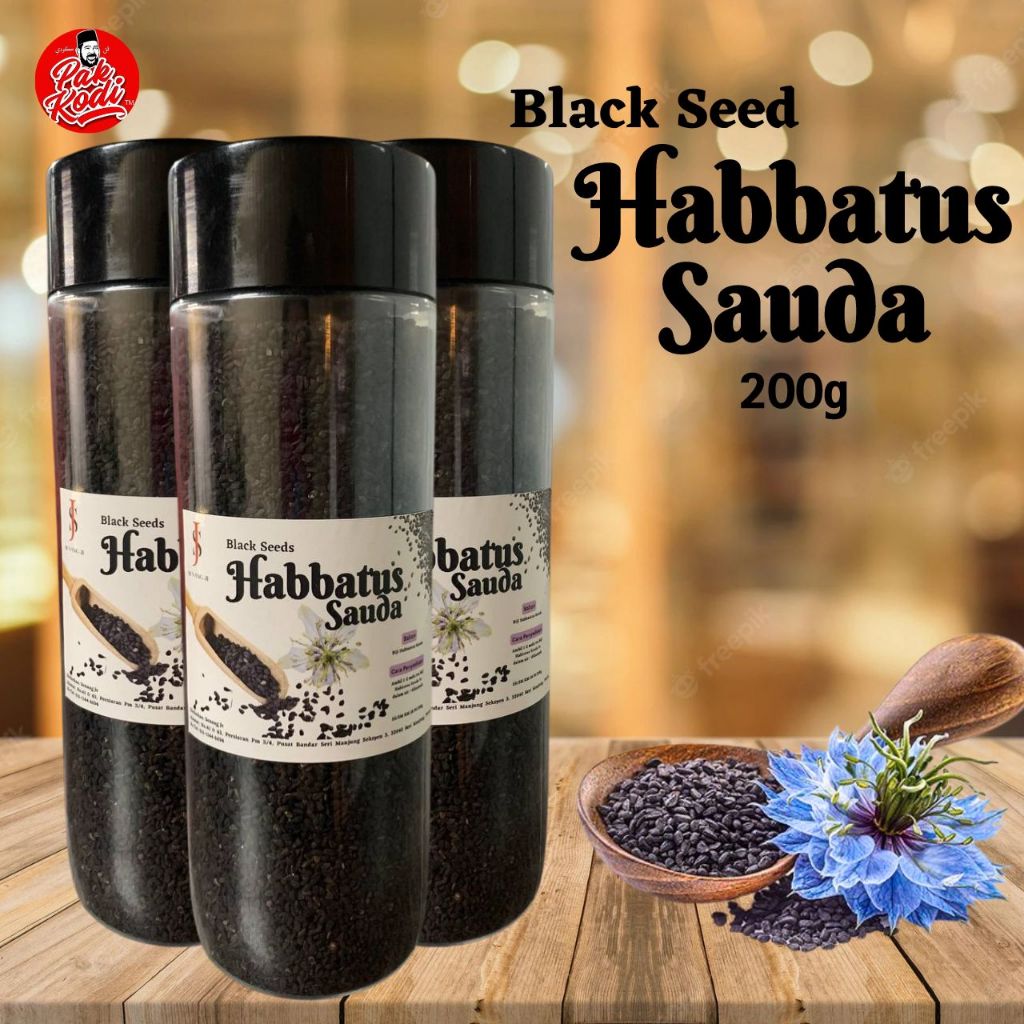 BIJI HABBATUS SAUDA / BLACK SEEDS PAK KODI 200G (1 BOTOL) | Shopee Malaysia