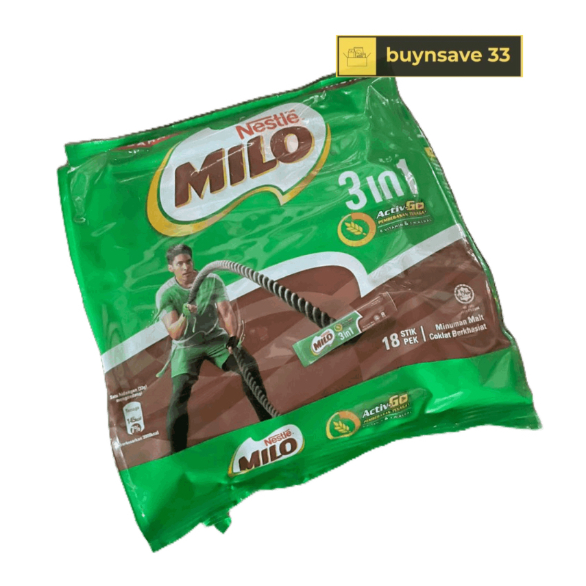 Nestle Milo 3 in 1 (18 sticks x 33g) September 2024 Expired | Shopee ...