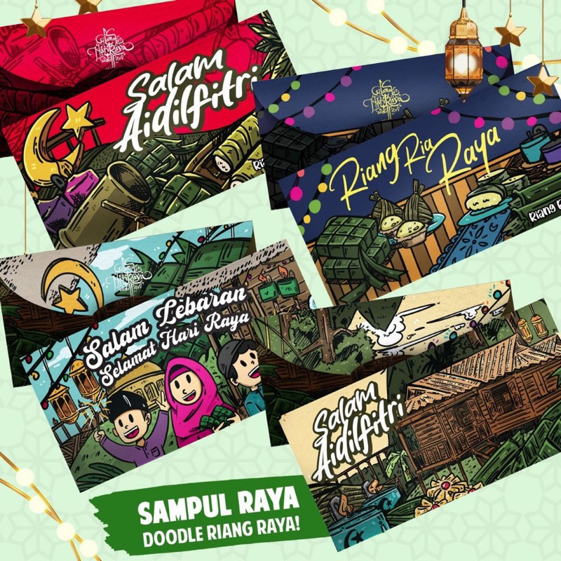 SAMPUL RAYA DOODLE 2024! | Shopee Malaysia