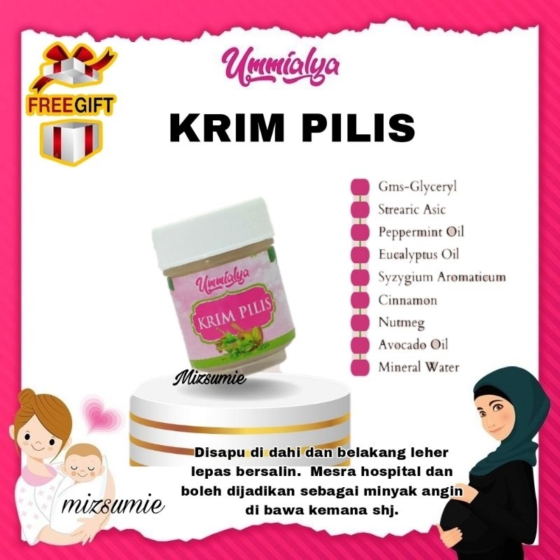 Ummialya [exp 2025]Krim Pilis/Postanal Care/Krim Untuk berpantang/Set ...