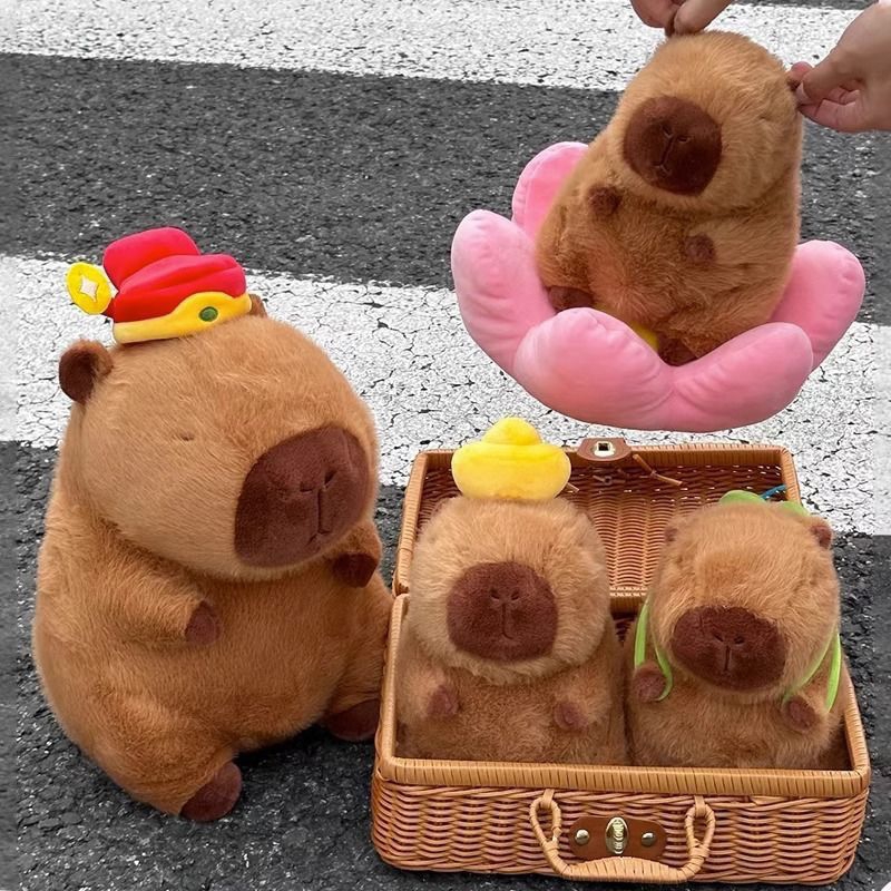 [Ready Stock]Capybara plush toy money god capybara god | Shopee Malaysia