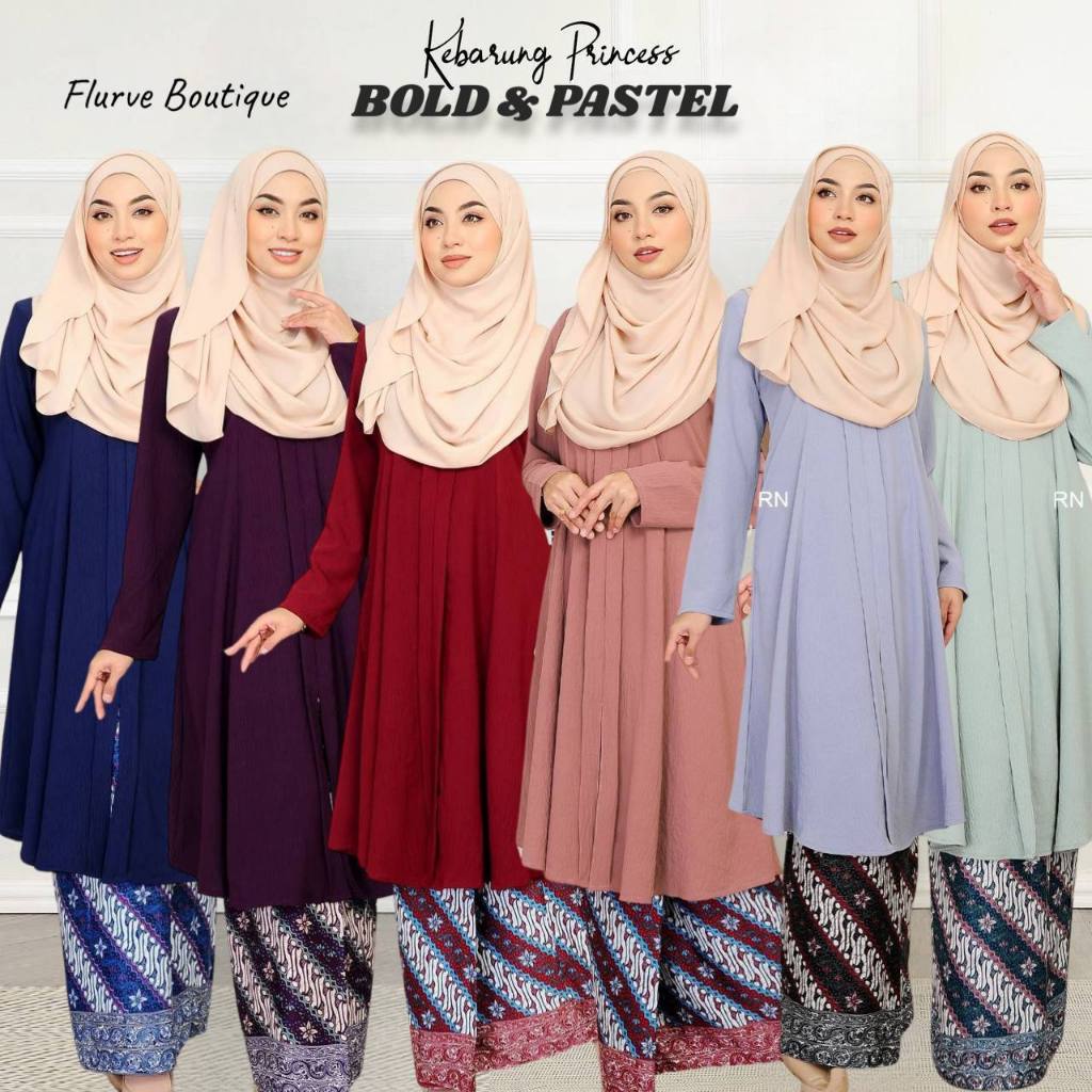 KEBARUNG PRINCESS 18/19- KEBARUNG LABUH PLAIN IRONLESS| BAJU RAYA 2025 ...