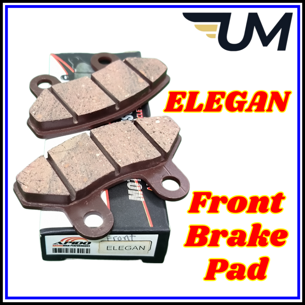 MODENAS ELEGAN 250 FRONT DISC BRAKE PAD SET 2 PCS KULIT DISK BREK DEPAN ...