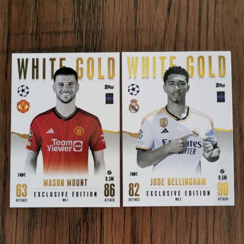 Topps Match Attax UCL 2023/24 - Mason Mount & Jude Bellingham White ...