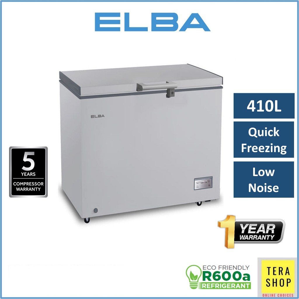 Elba EF-F4132E(GR) 410L Chest Freezer EF-F4132 Peti Beku | Shopee Malaysia