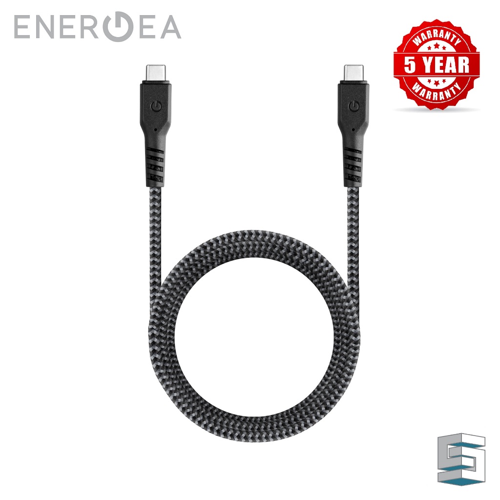 ENERGEA Fibratough USB-C To USB-C Cable 1M 100W USB 3.1 10Gbps Data ...
