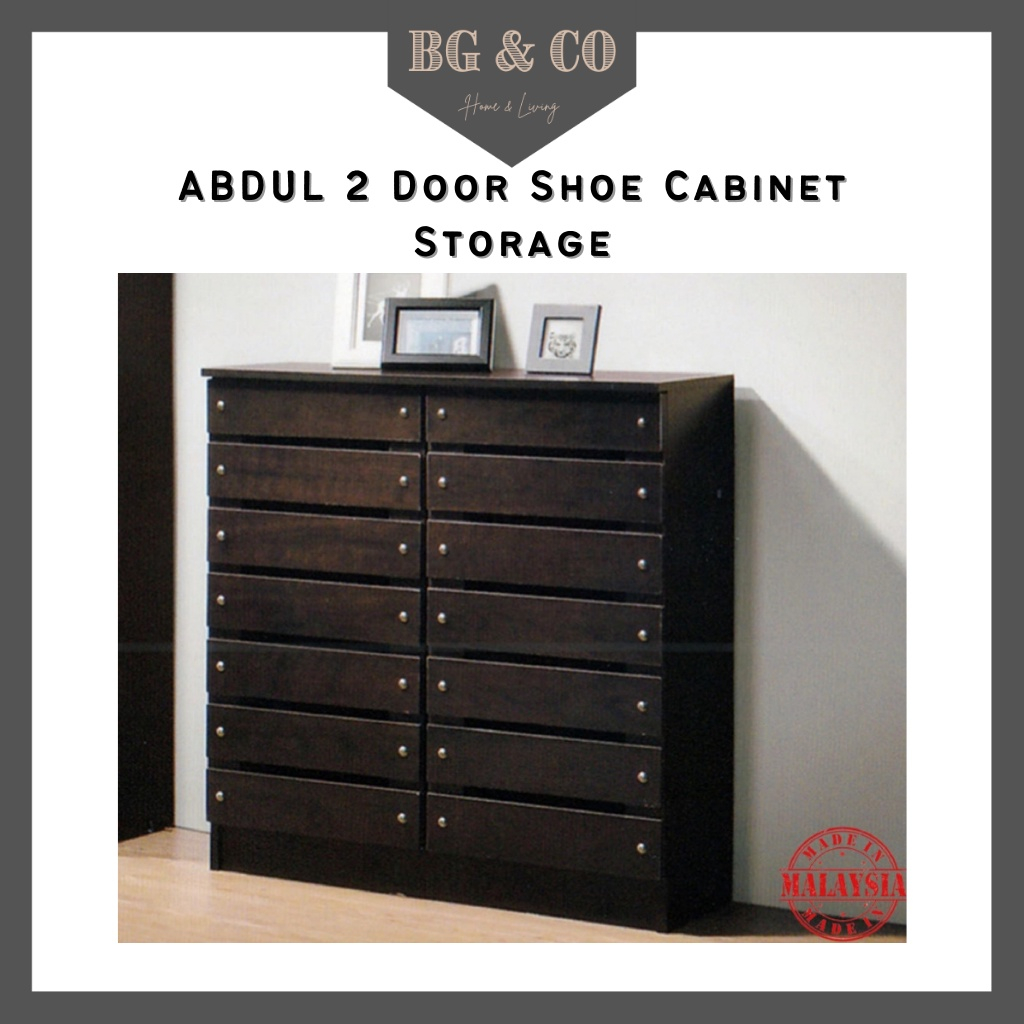 BG&CO ABDUL 2 Door Shoe Cabinet 2 Door Shoes Cabinet Shoe Rack 2 Door ...