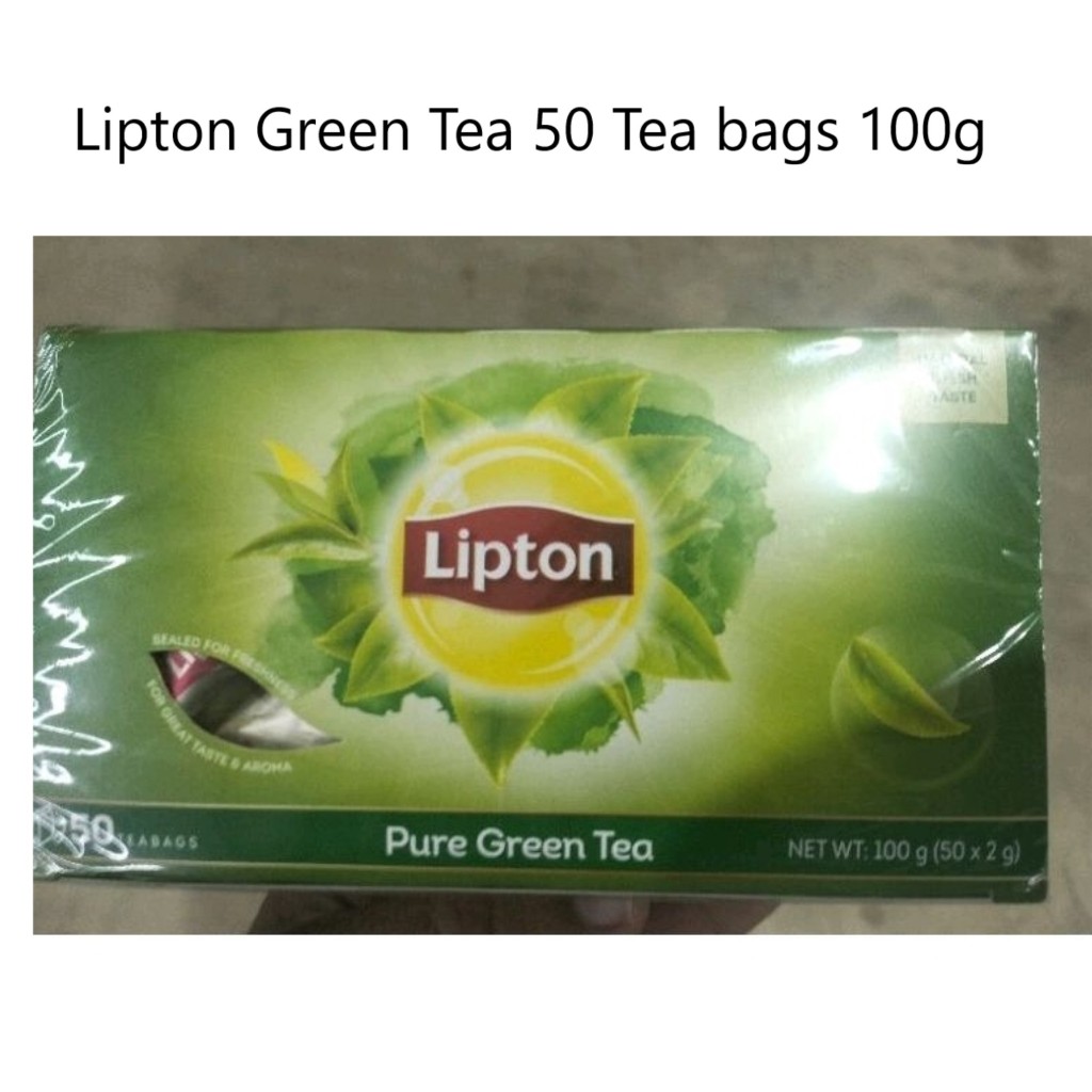 Lipton pure green tea 50 teabags 2g (100g) | Shopee Malaysia