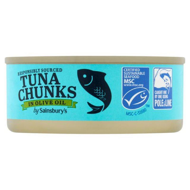 Sainsbury's Tuna Chunks in Olive Oil 145g | Shopee Malaysia