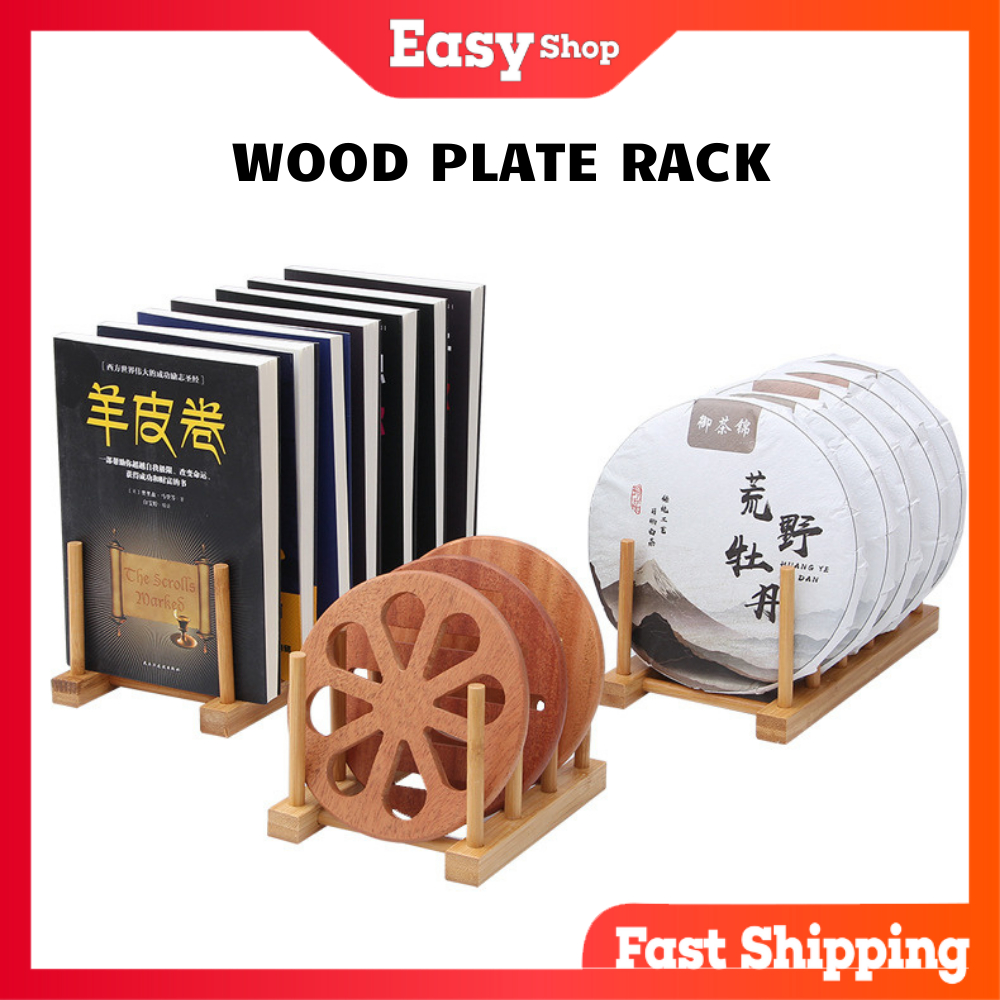 Easy Wooden Dish Rack Dish Drainer Bamboo Rack Rak Pinggan Wooden Rack ...