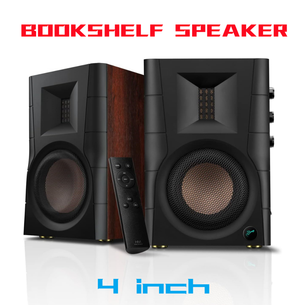 Swans D100 Bluetooth Powered Bookshelf Speaker Bluetooth Desktop ...