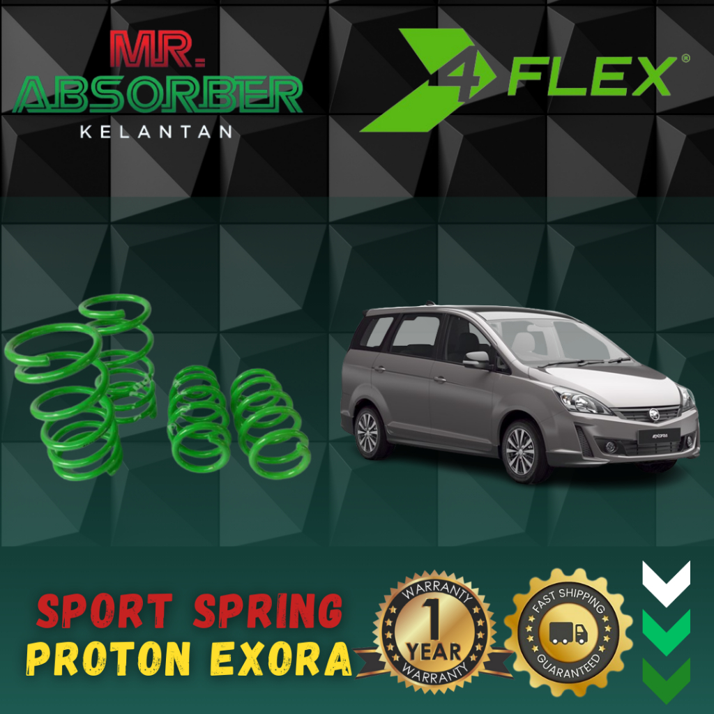 PROTON EXORA LOWERD SPRING SPORT BRAND 4FLEX ORIGINAL | Shopee Malaysia