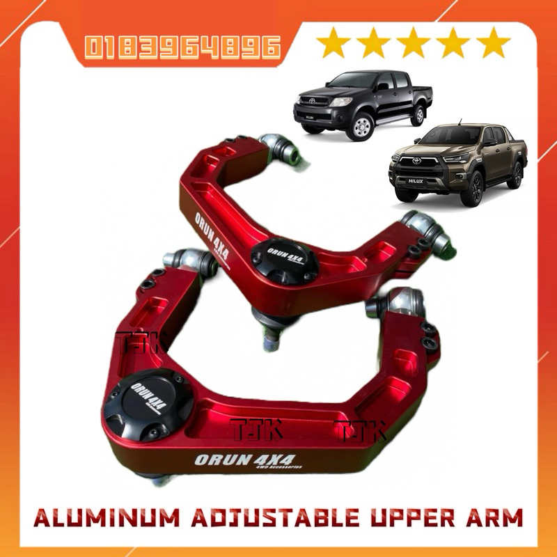 ORUN 4X4 ALUMINUM AJDUSTABLE UPPER ARM FOR TOYOTA HILUX VIGO REVO ROCCO ...