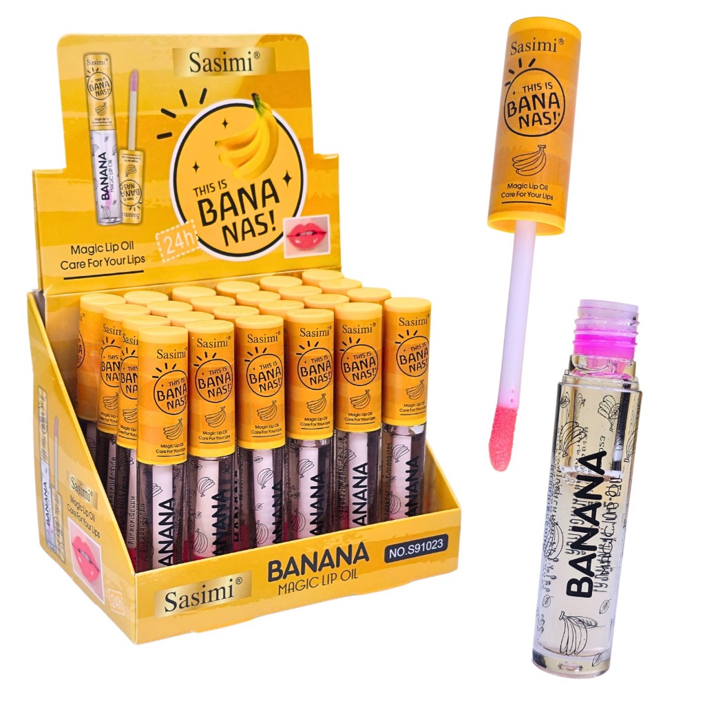 Sasimi Banana Magic Lip Oil Lip Gloss Care Your Lips | Shopee Malaysia