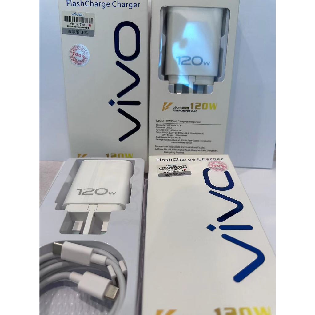 VIVO FlashCharge Adapter Type-C to Type-C Port (120W) and (200W ...
