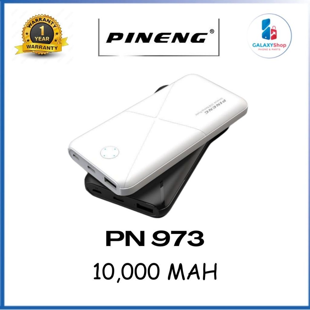 PINENG PN 973 (10,000 mAh) Powerbank 2 Input 1 output, Lithium Polymer ...