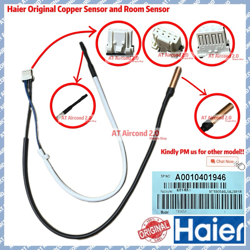 Haier （Original Part）Copper sensor & Room sensor（A0010401946） | Shopee ...