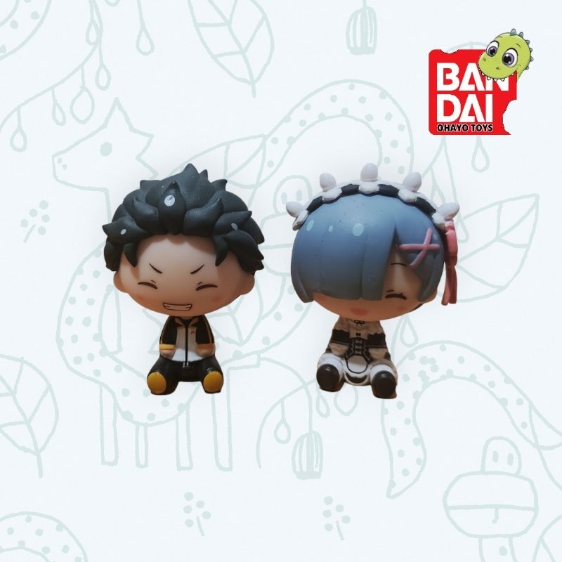 RARE BANDAI SPIRIT RE: ZERO CHIBI REM & SUBARU SWEET COUPLE | Shopee ...